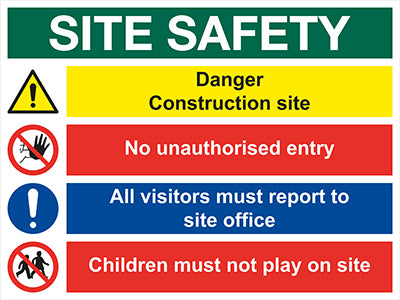 Multi Message Safety Sign 2 – SafetyWear&Signs